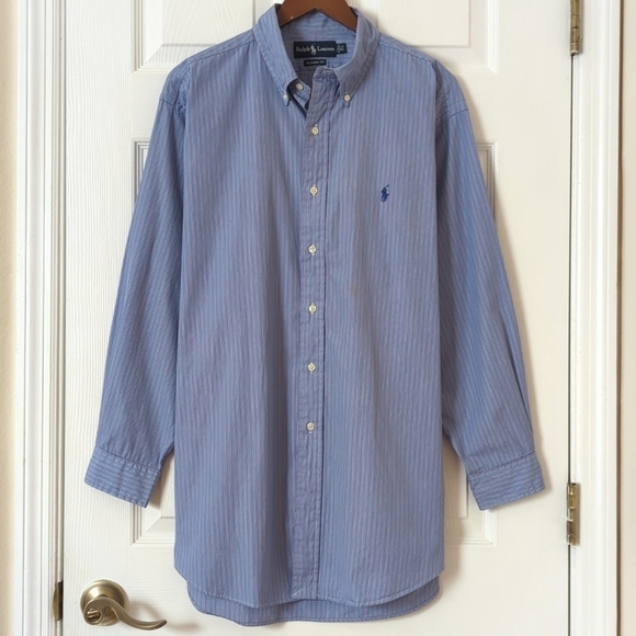Ralph Lauren | Shirts | Ralph Lauren 9s Vintage Preppy Striped Long ...
